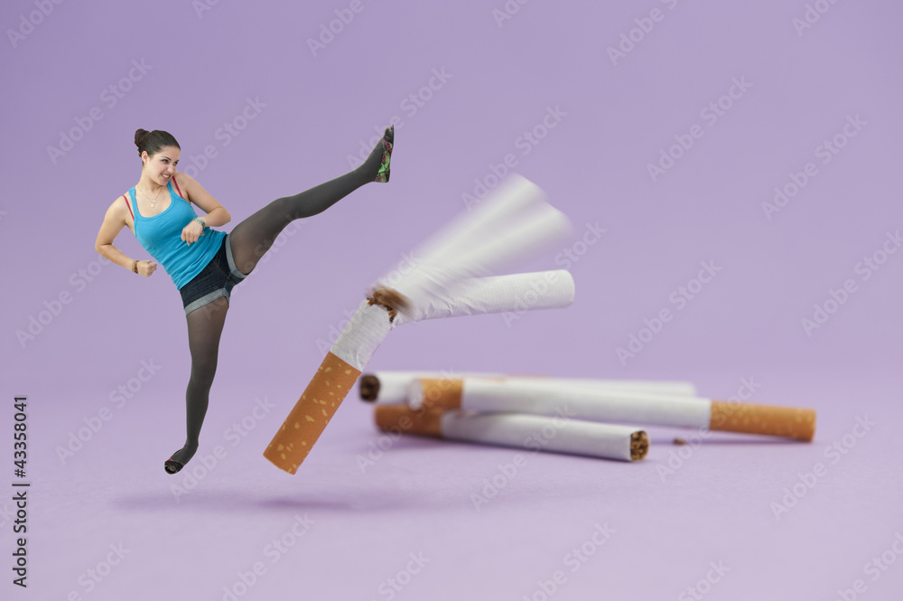 Combat contre la cigarette Stock Photo | Adobe Stock