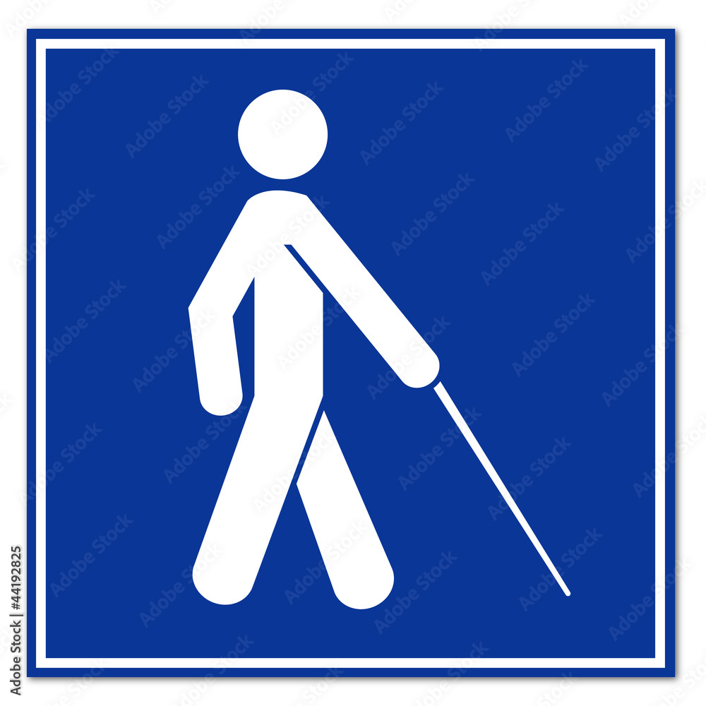Señal simbolo ciego Stock Illustration | Adobe Stock