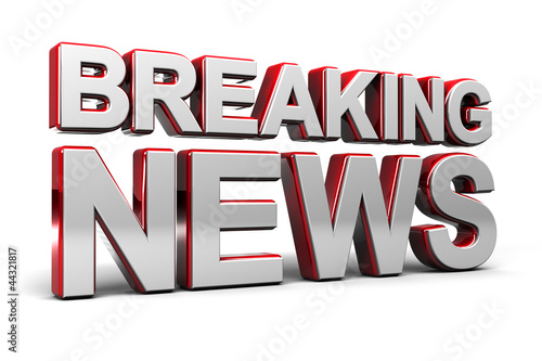 Breaking News Screen over white background Stock Illustration | Adobe Stock