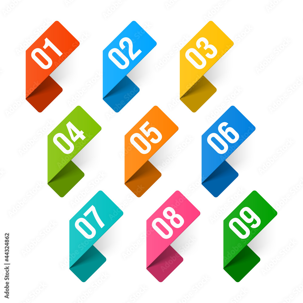 Numbers set Stock Vector | Adobe Stock
