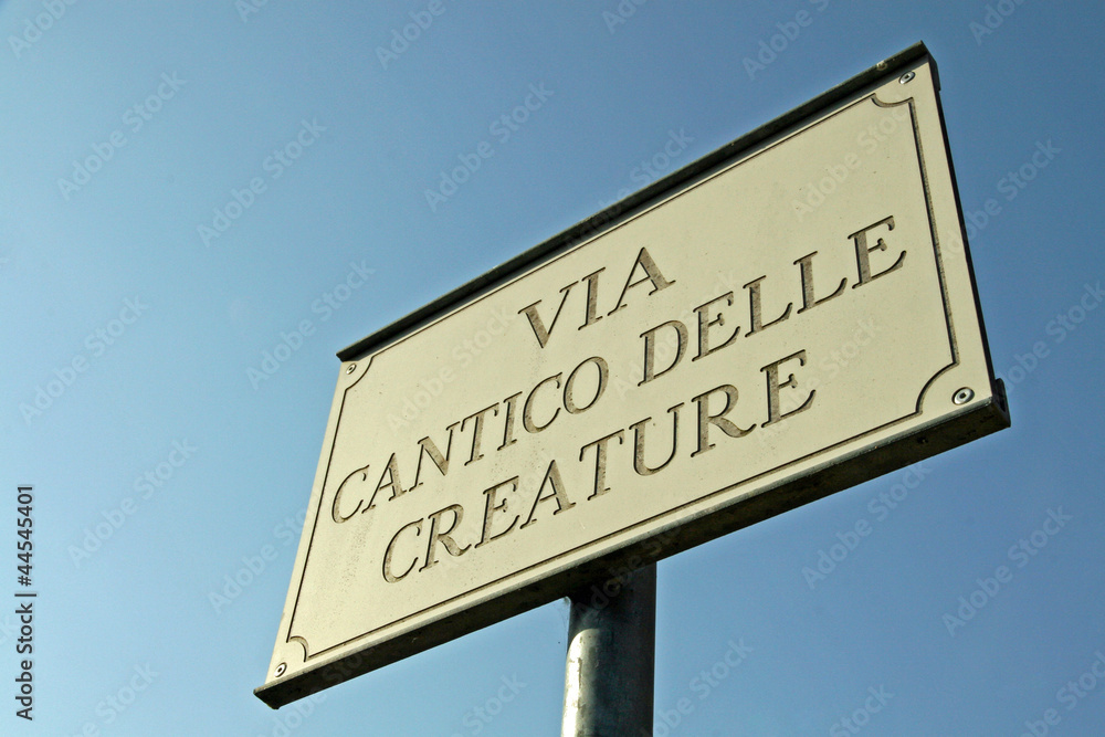 table of the Cantico delle Creature the preferred place of saint Stock ...