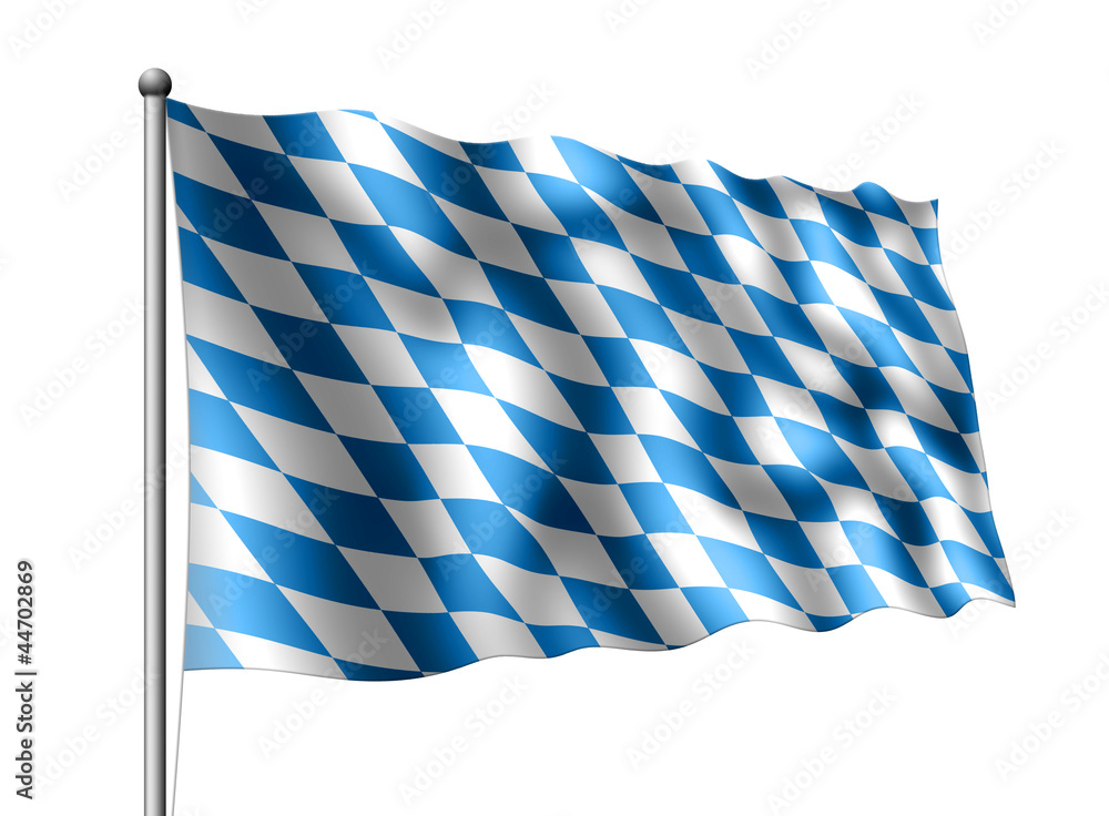 Bayern-Flagge Stock Illustration | Adobe Stock