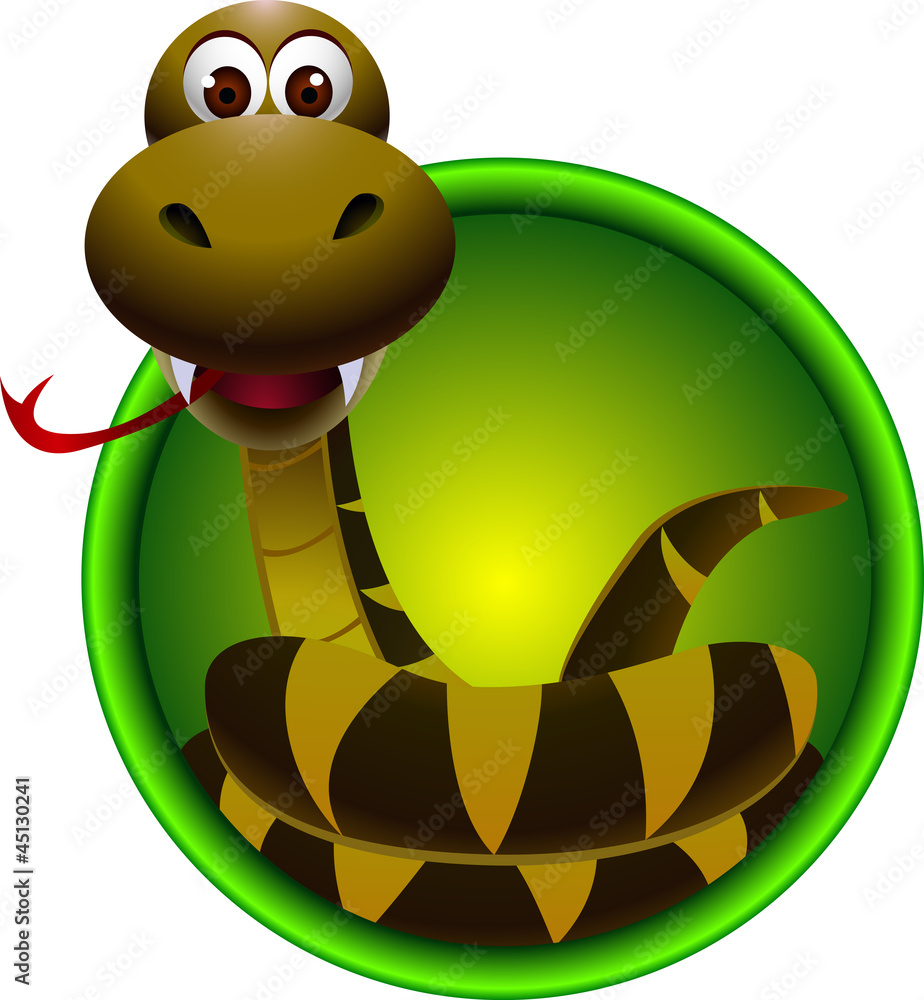 cute snake cartoon Stock Vector | Adobe Stock