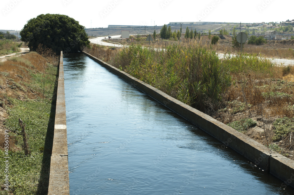 Irrigation canal Stock Photo | Adobe Stock