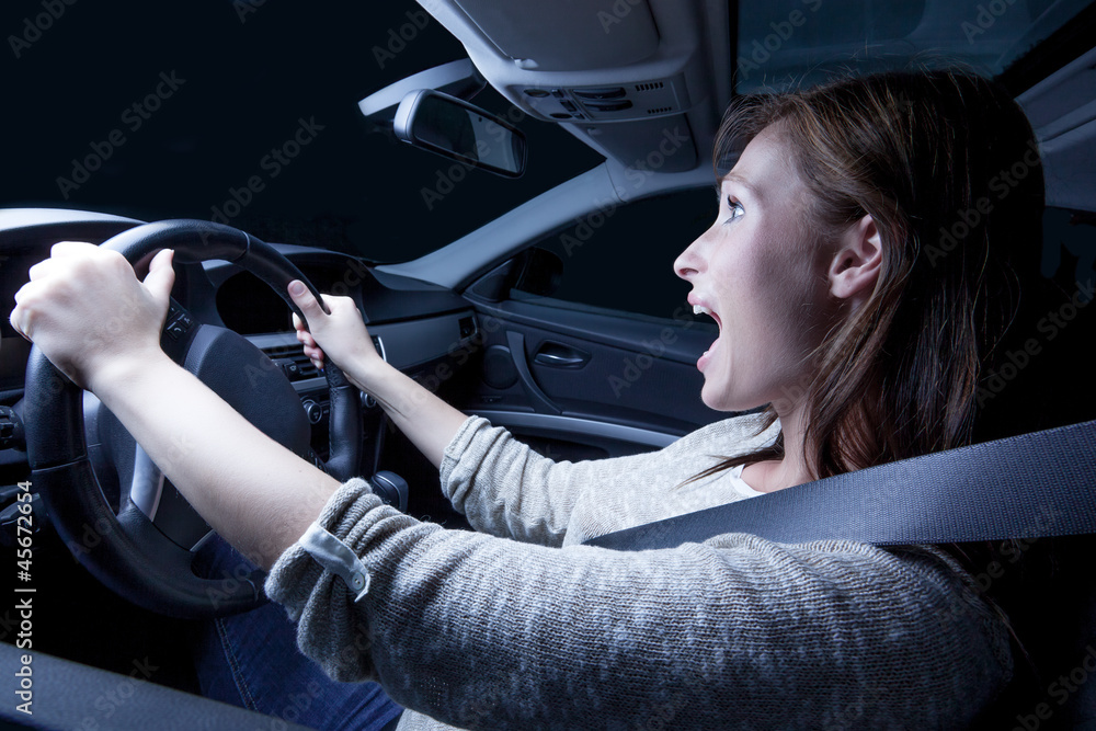 scary driver Stock Photo | Adobe Stock