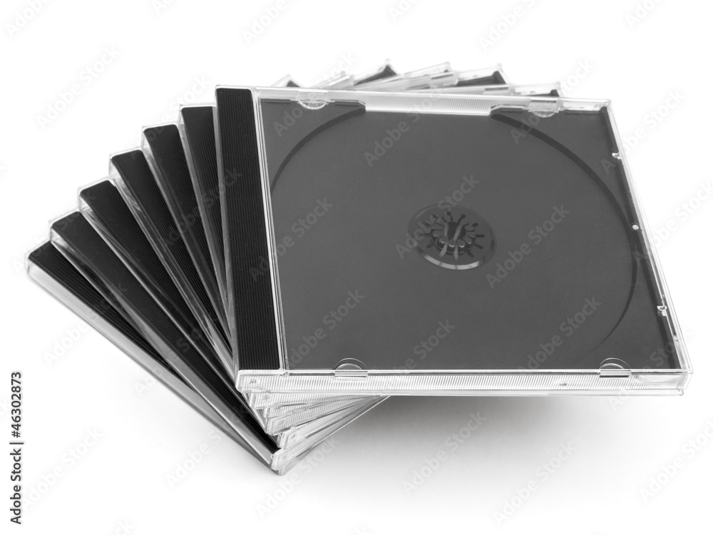 Stock-Foto „CD Cases Stack“ | Adobe Stock