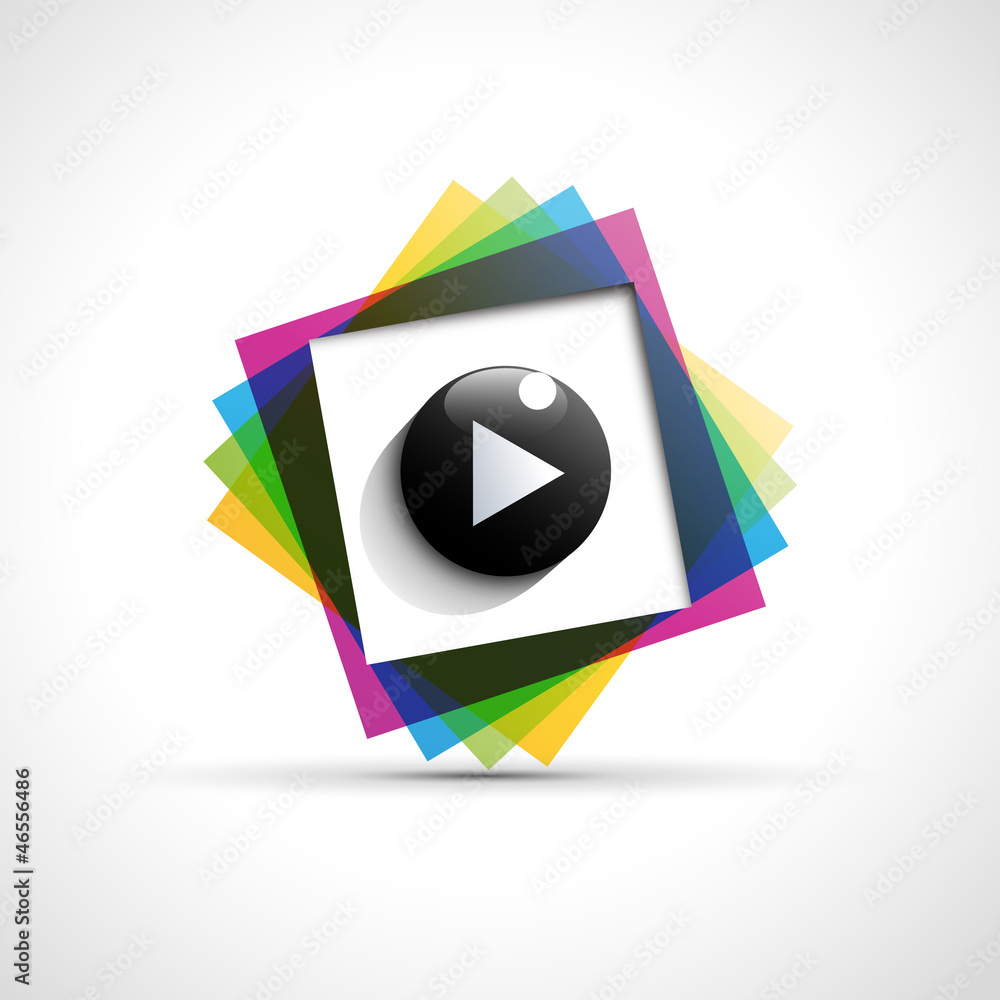 Logo cmyk playback # Vector Stock Vector | Adobe Stock