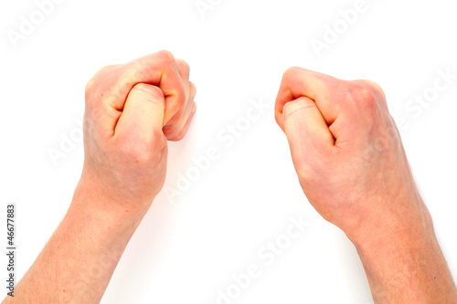 Beide Daumen drücken Stock-Foto | Adobe Stock