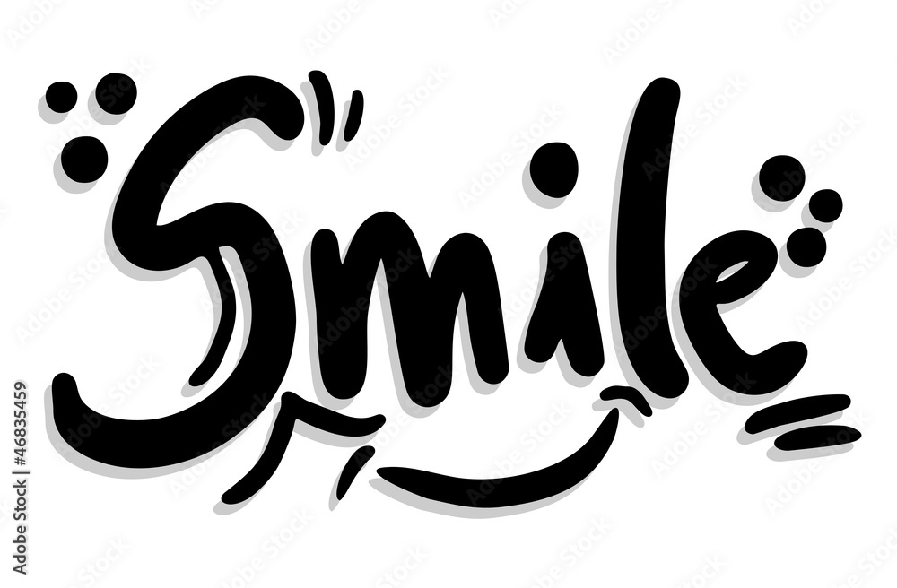 The Word Smile In Graffiti