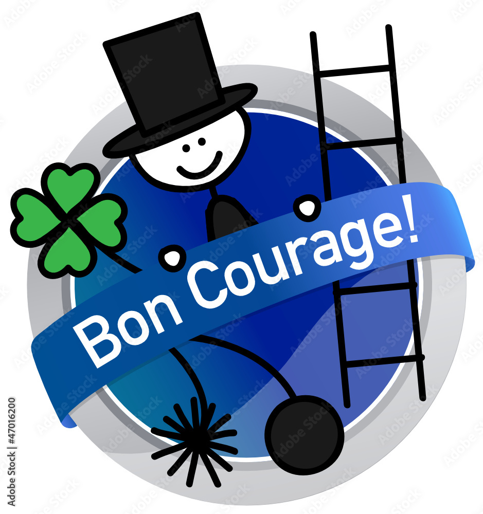 Stock-Vektorgrafik „Bon Courage“ | Adobe Stock