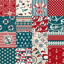 Nautical Patchwork Background Art Free Stock Photo - Public Domain Pictures