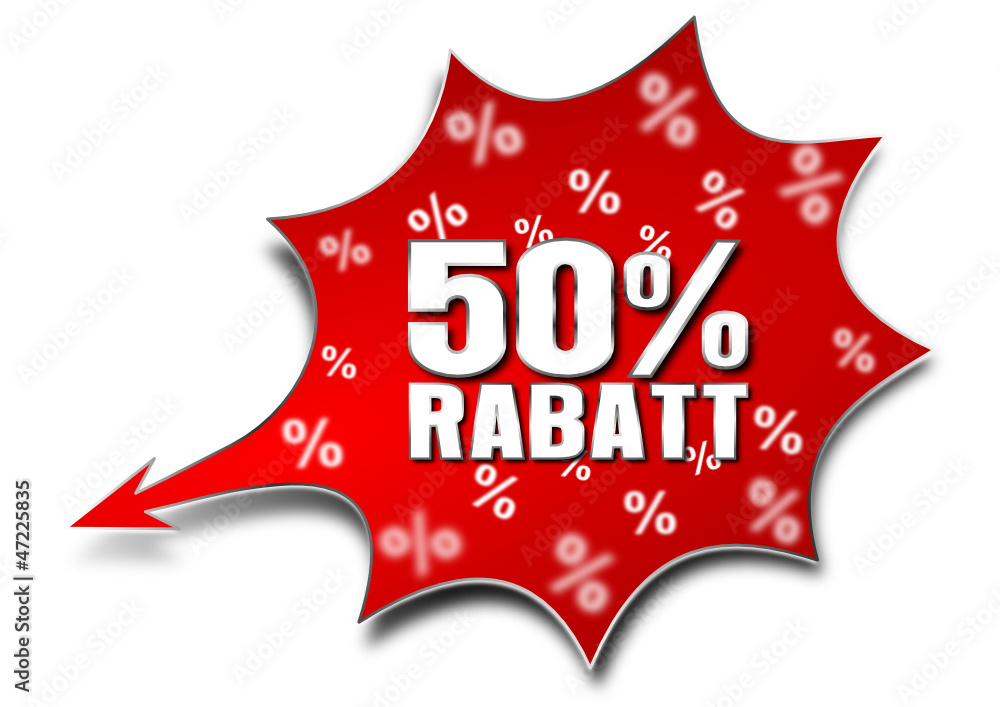 Stock-Vektorgrafik „50% Rabatt, Vektor“ | Adobe Stock