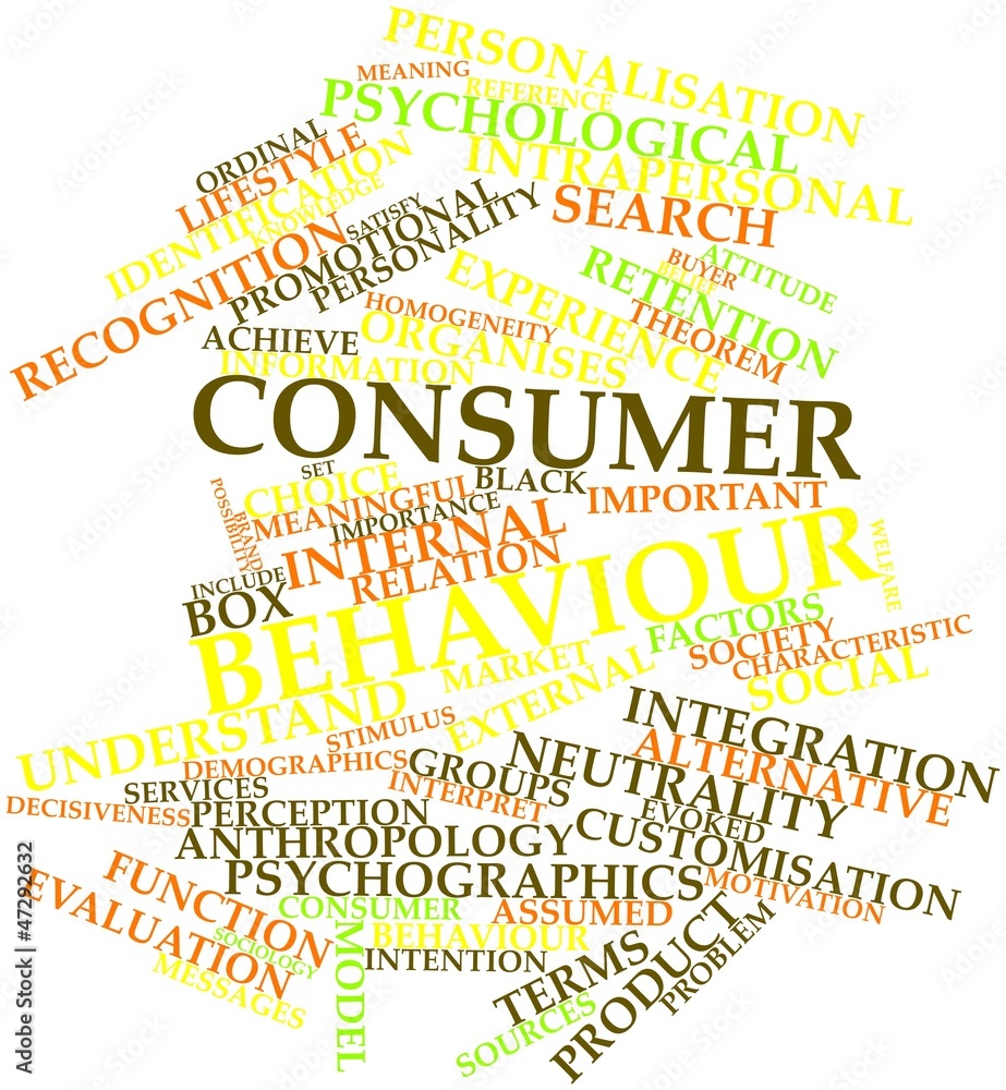 Word cloud for Consumer behaviour Stock Illustration | Adobe Stock