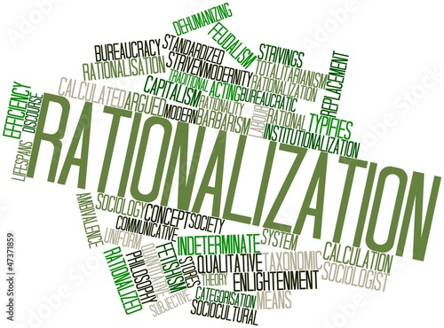 Word cloud for Rationalization Stock Illustration | Adobe Stock