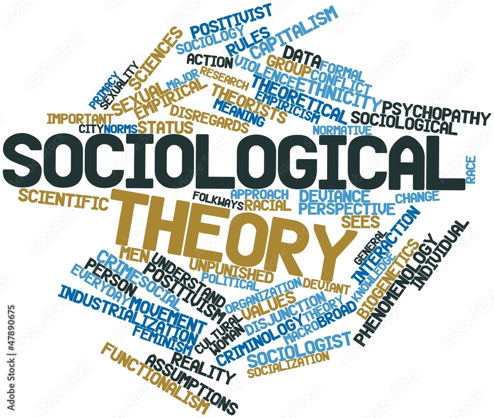 Word cloud for Sociological theory Stock Illustration | Adobe Stock