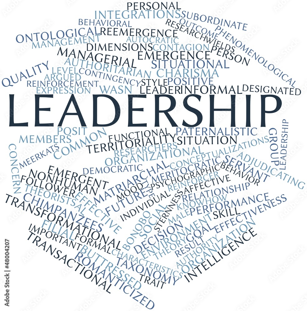 Word cloud for Leadership Stock Illustration | Adobe Stock