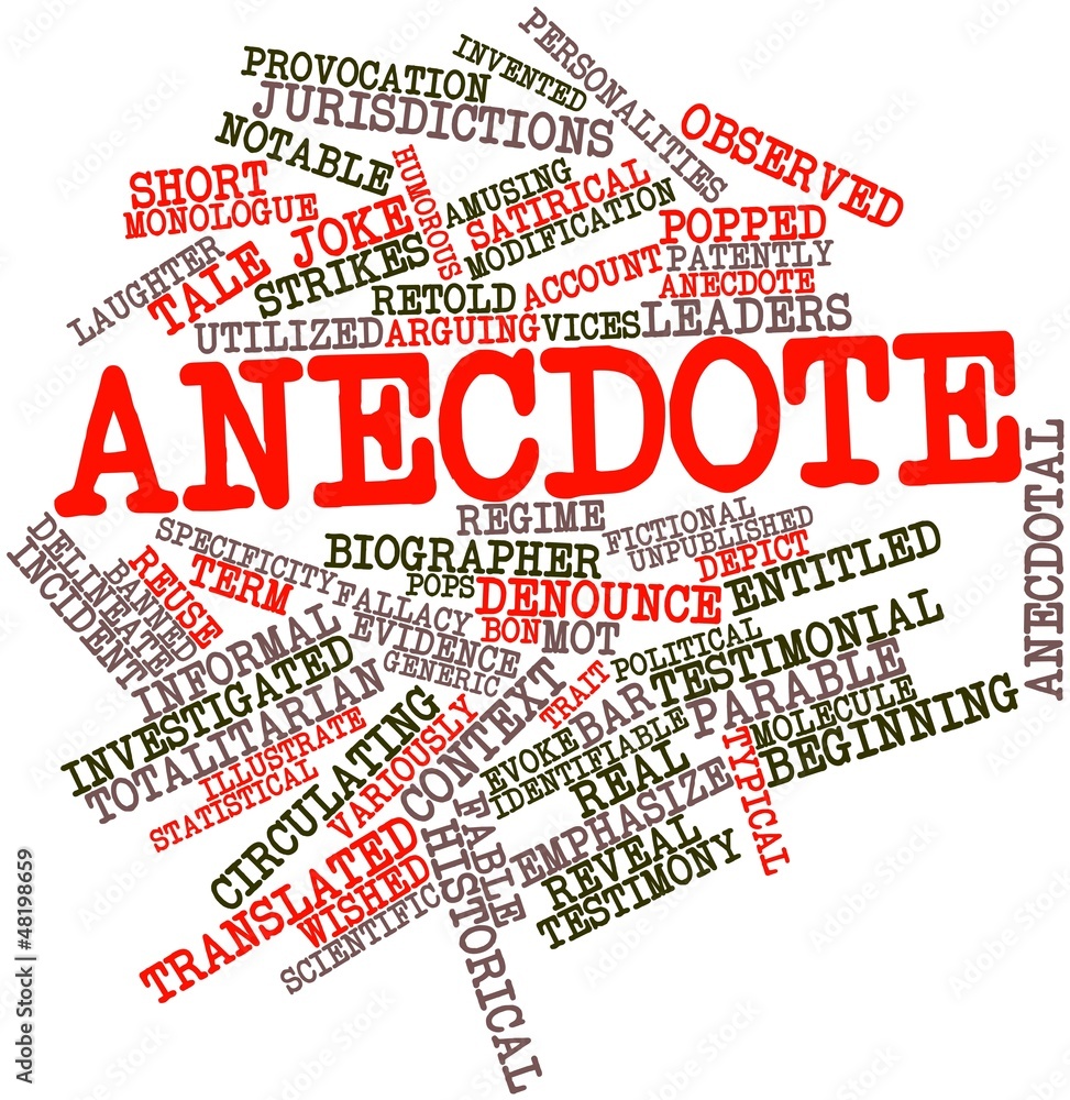 Word cloud for Anecdote Stock Illustration | Adobe Stock