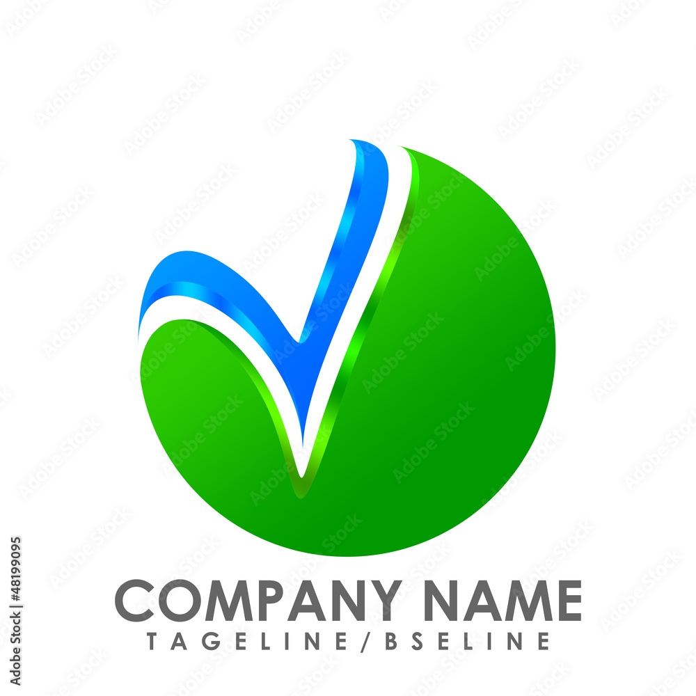 V. Company Logo Stock Vector | Adobe Stock