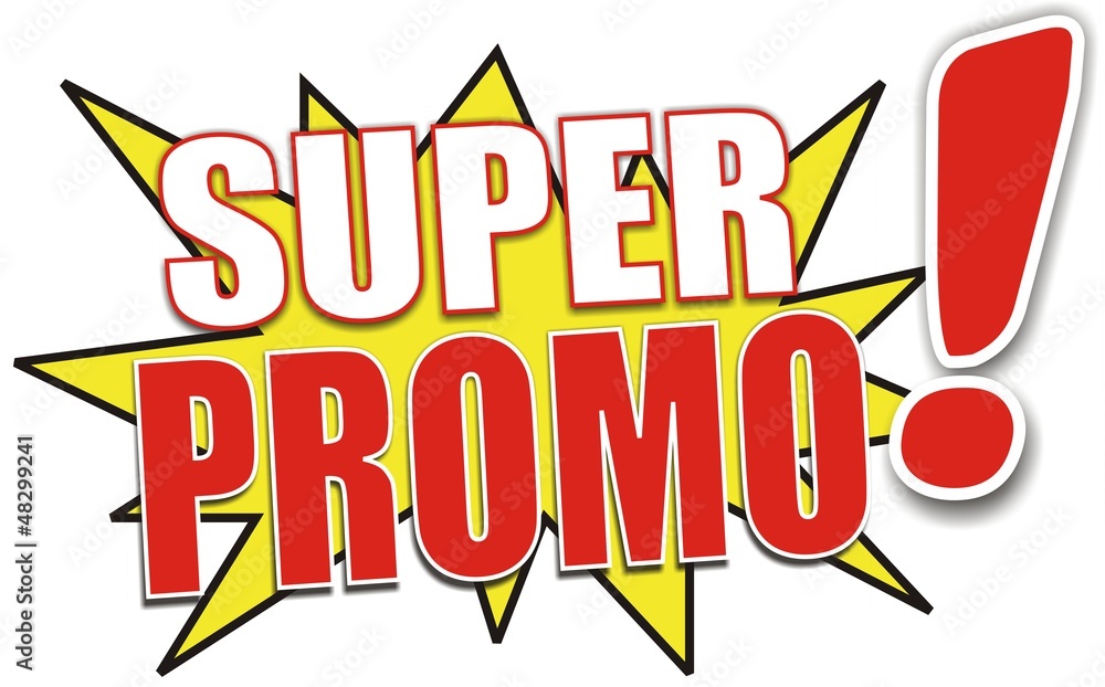étiquette super promo Stock Vector | Adobe Stock