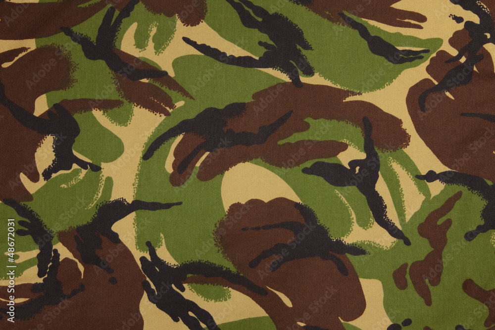 British armed force dpm camouflage fabric texture background Stock ...