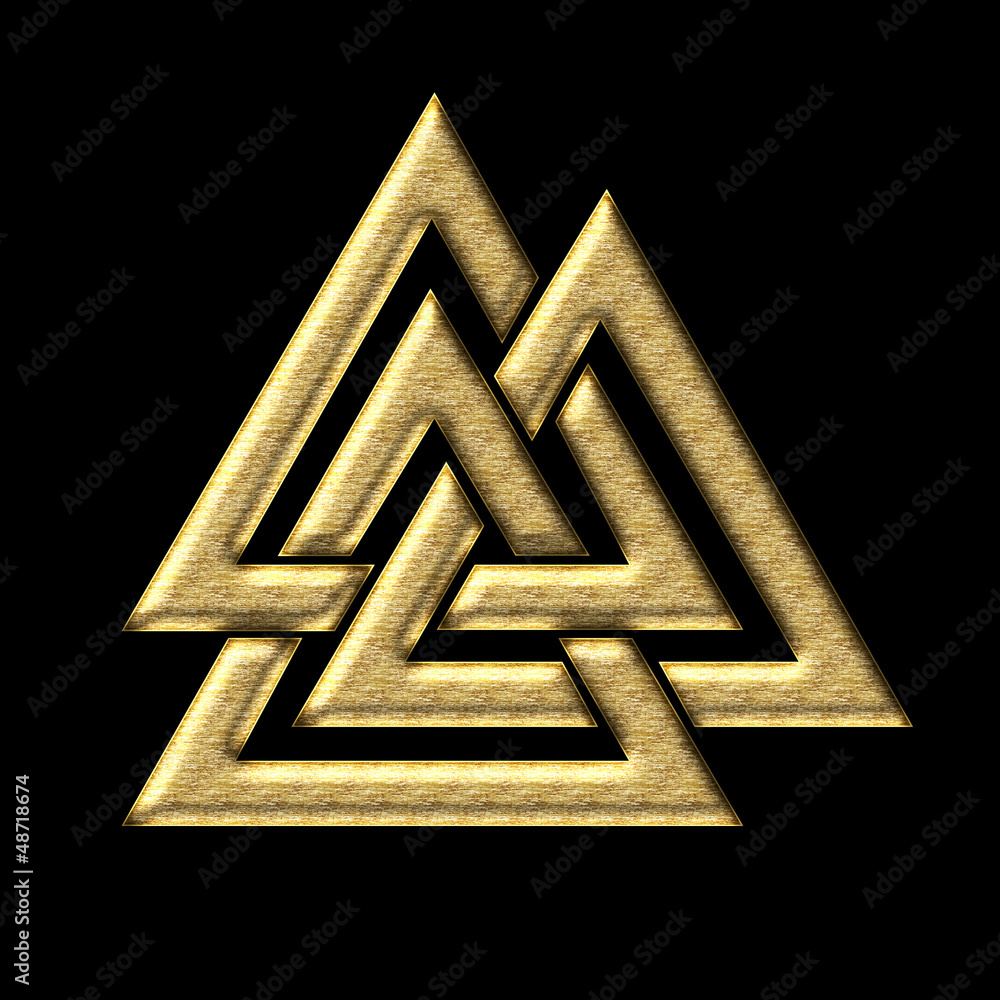 Valknut, Wotans Knoten, Odin Symbol, Nordische Mythologie, Schutz ...