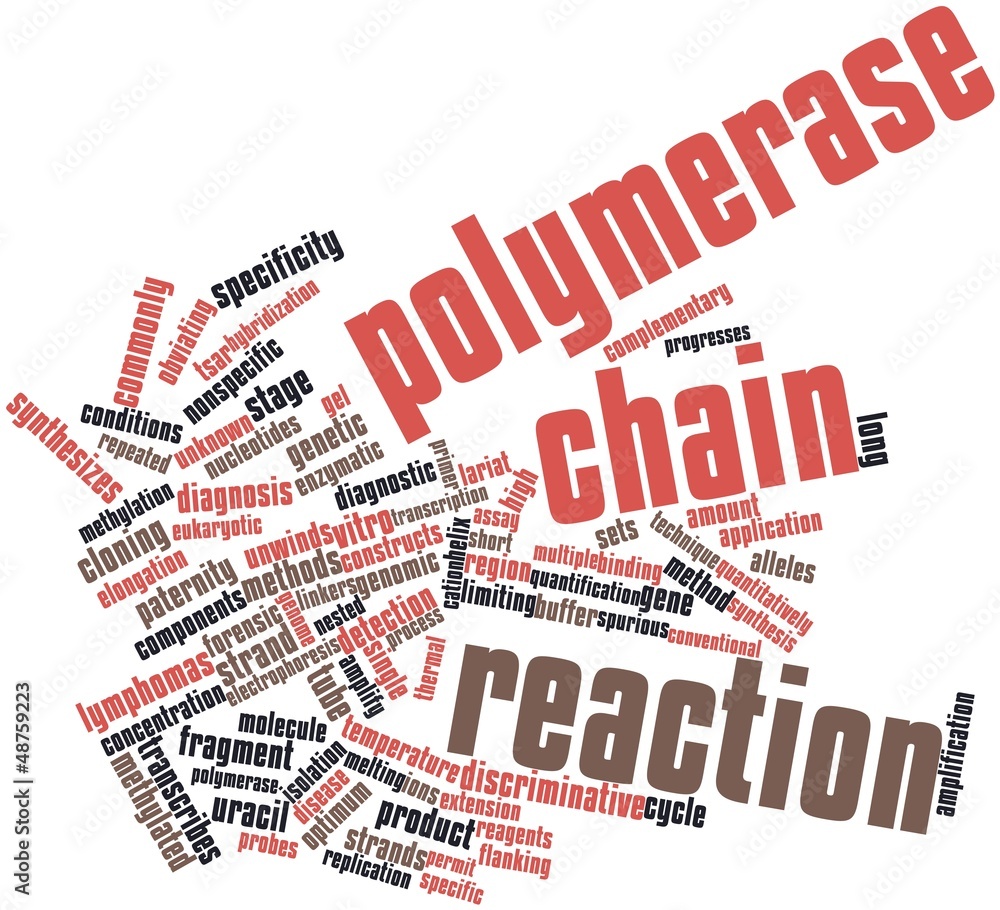 Word cloud for Polymerase chain reaction Stock Illustration | Adobe Stock