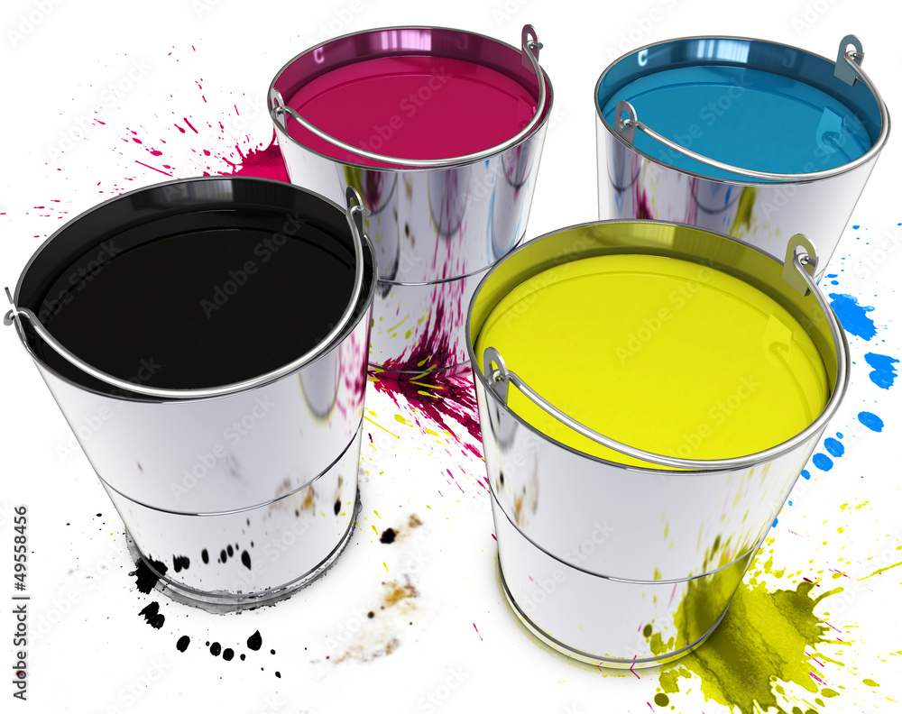 Stock-Illustration „Farbe im Eimer“ | Adobe Stock