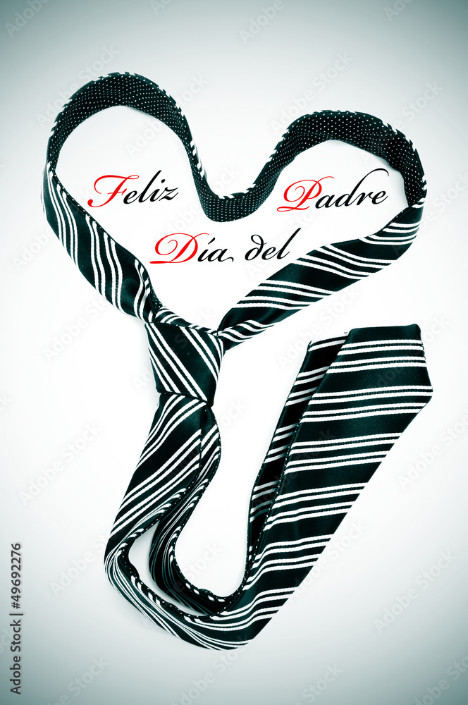 feliz dia del padre, happy fathers day written in spanish Stock Photo ...