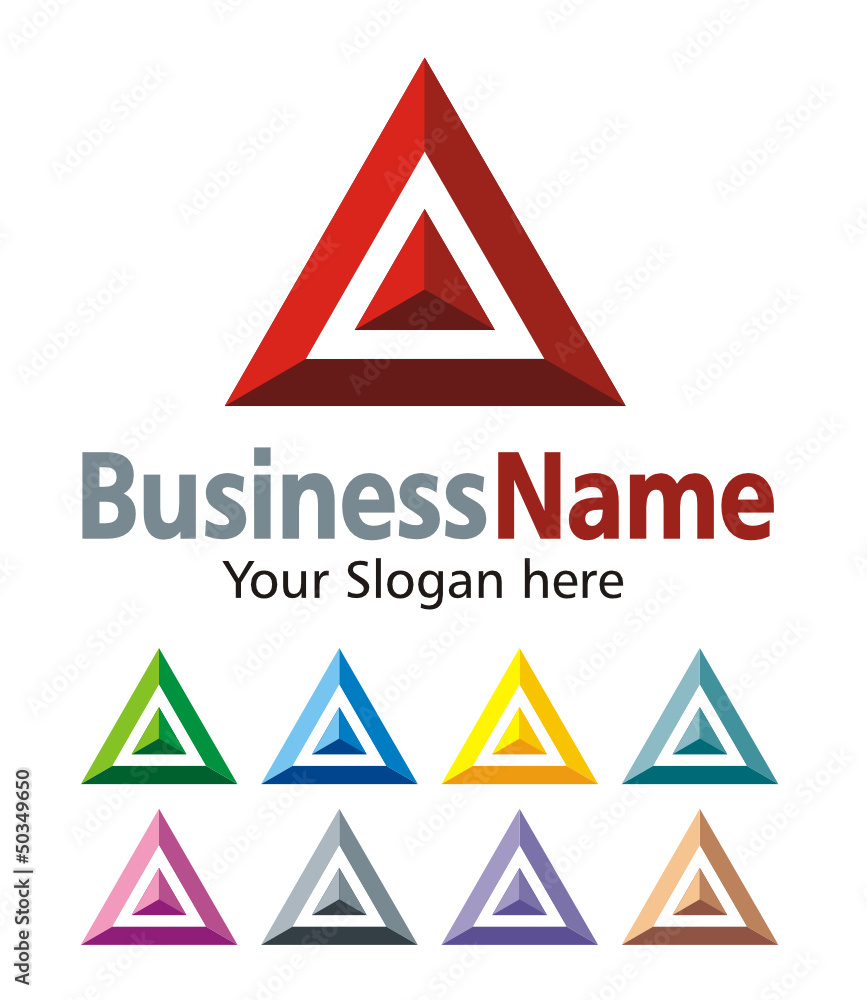 Logo Triangle Stock Vector | Adobe Stock