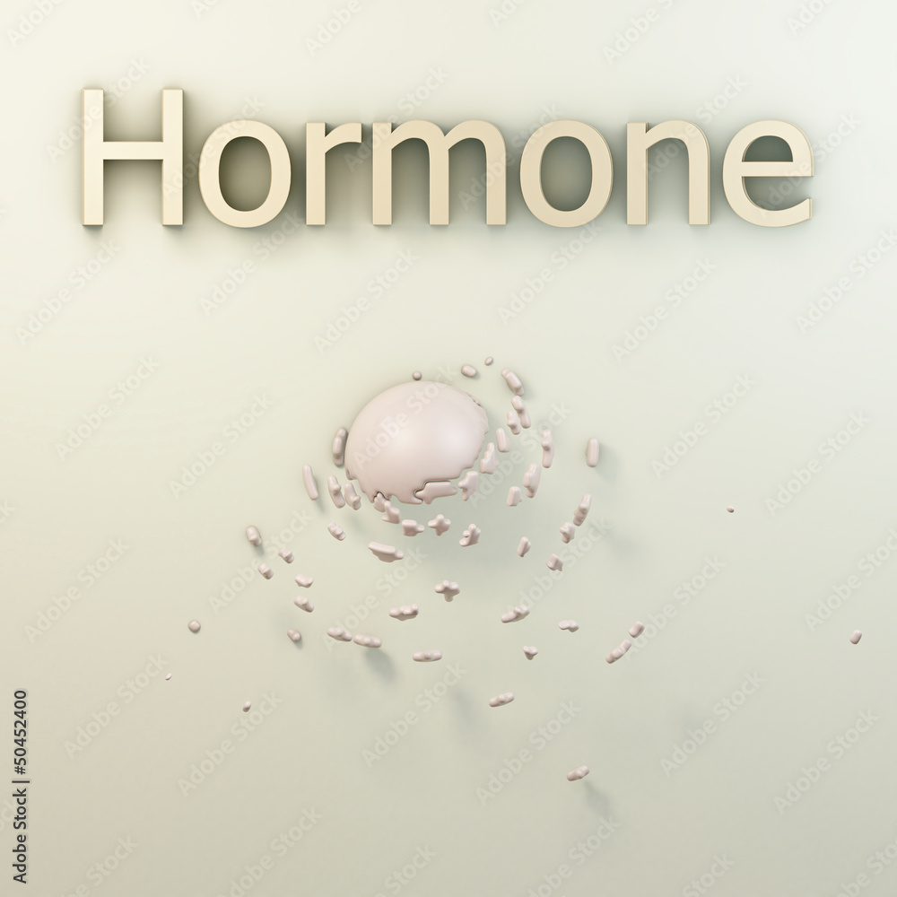Stock-Foto „Hormone - 3D Render“ | Adobe Stock