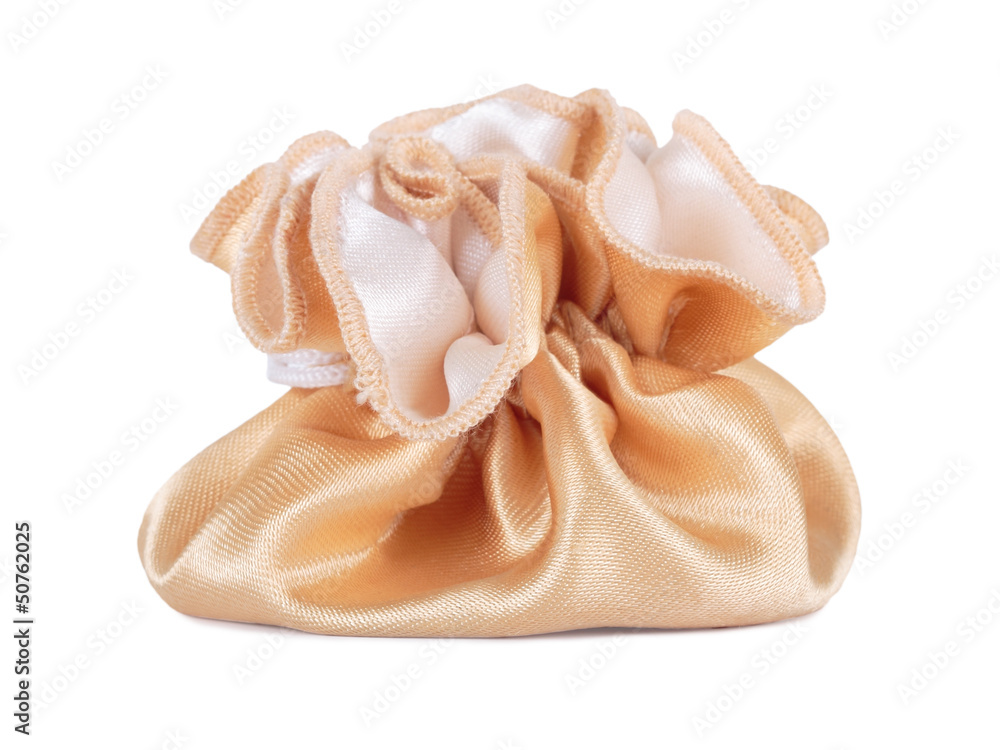 Golden Sack. Isolated on white Stock Photo | Adobe Stock
