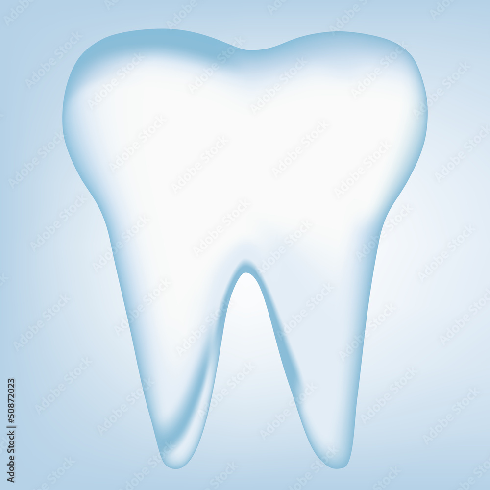 tooth design element. vector mesh illustration Stock Vector | Adobe Stock