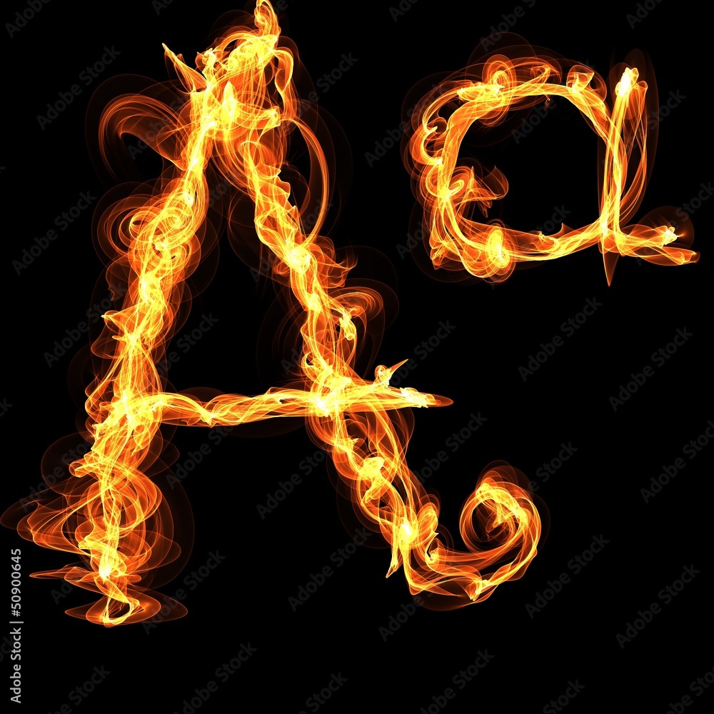 fire alphabet letter A Stock Photo | Adobe Stock