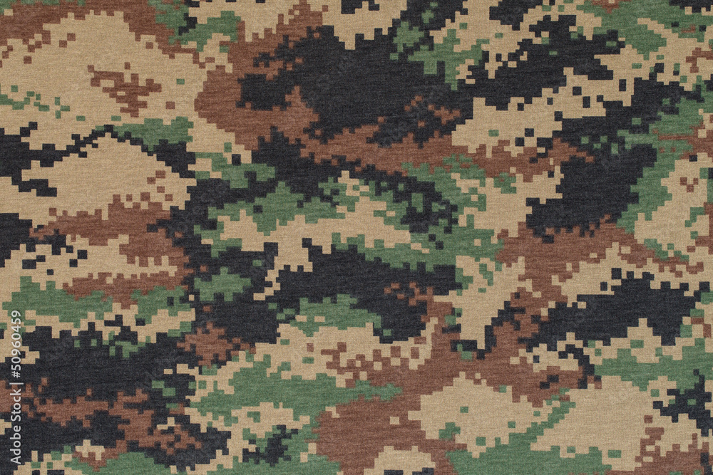 Marine Digital Camo Fabric