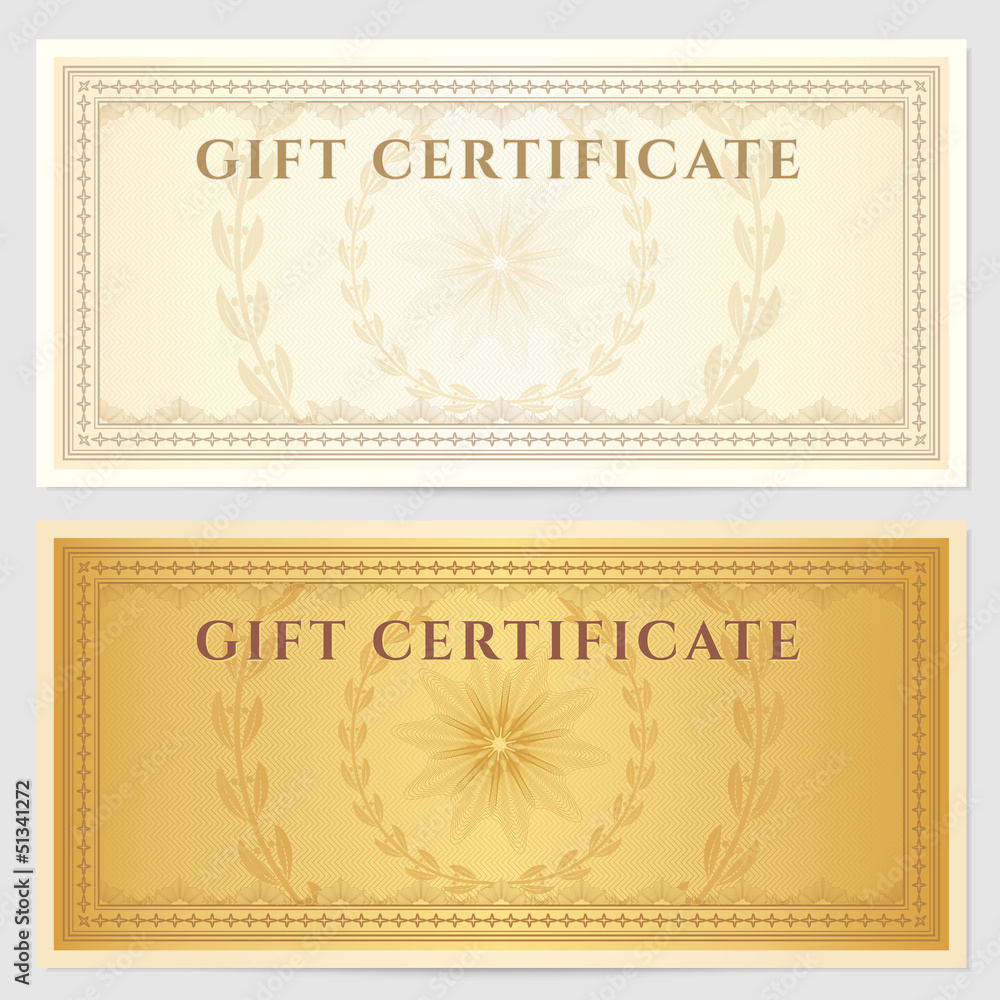 Vintage Gift Certificate Template