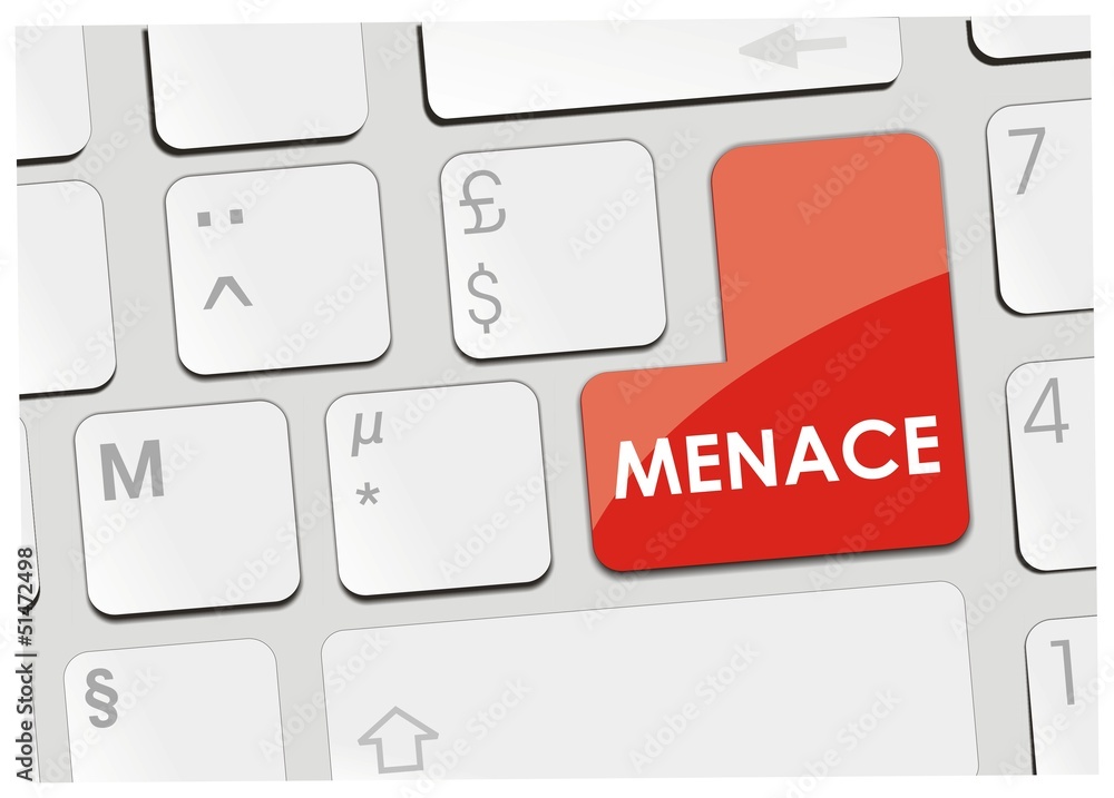 clavier menace Stock Vector | Adobe Stock