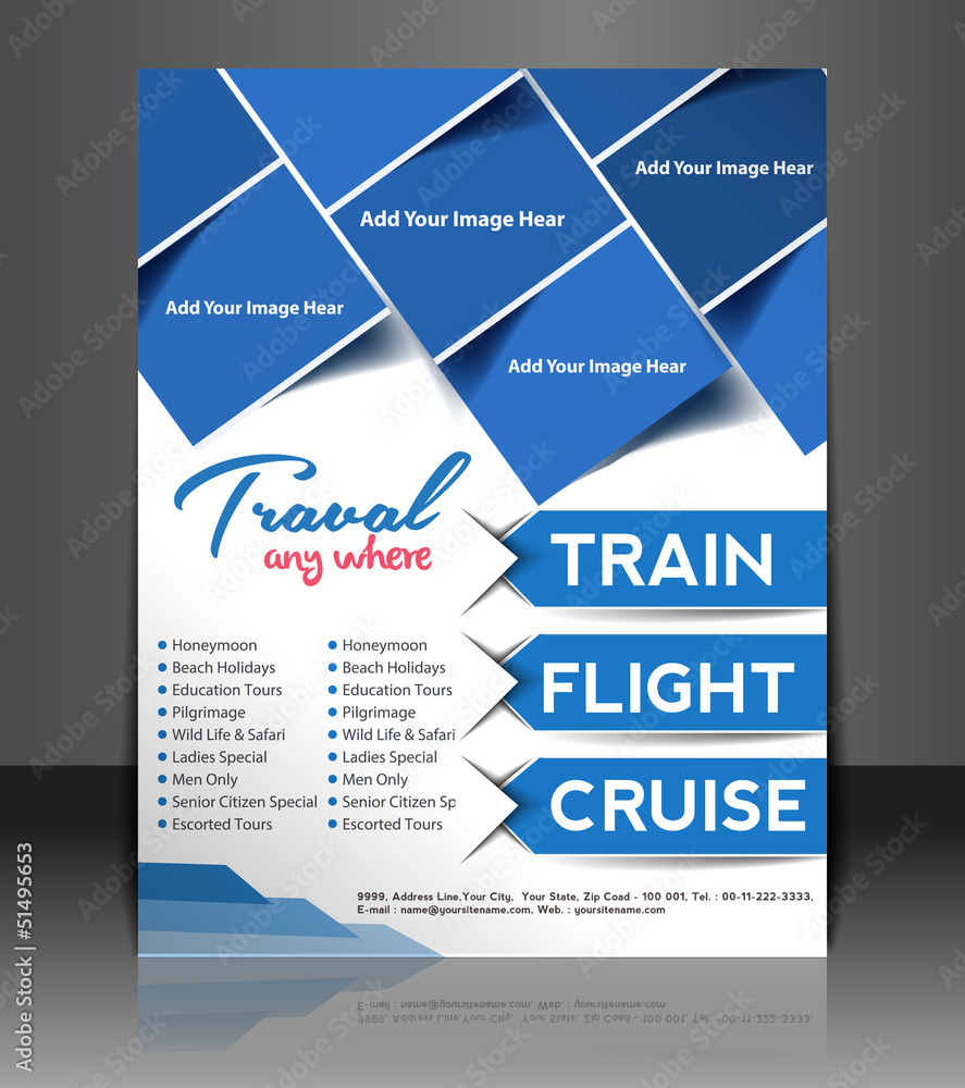 traval Poster/flyer design Stock Vector | Adobe Stock