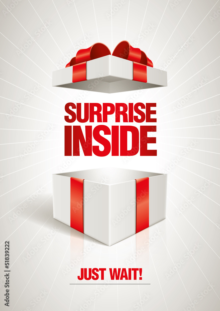 Surprise Inside Stock Vector | Adobe Stock