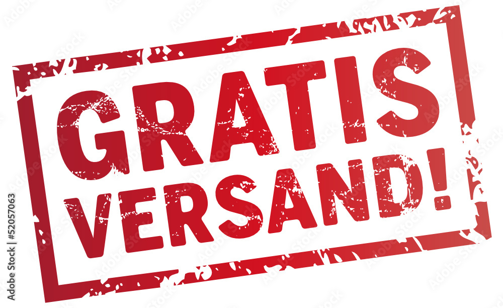 Stock-Vektorgrafik „roter stempel gratis versand“ | Adobe Stock