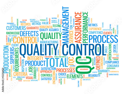 "QUALITY CONTROL" Tag Cloud (total quality management standards) Stock ...