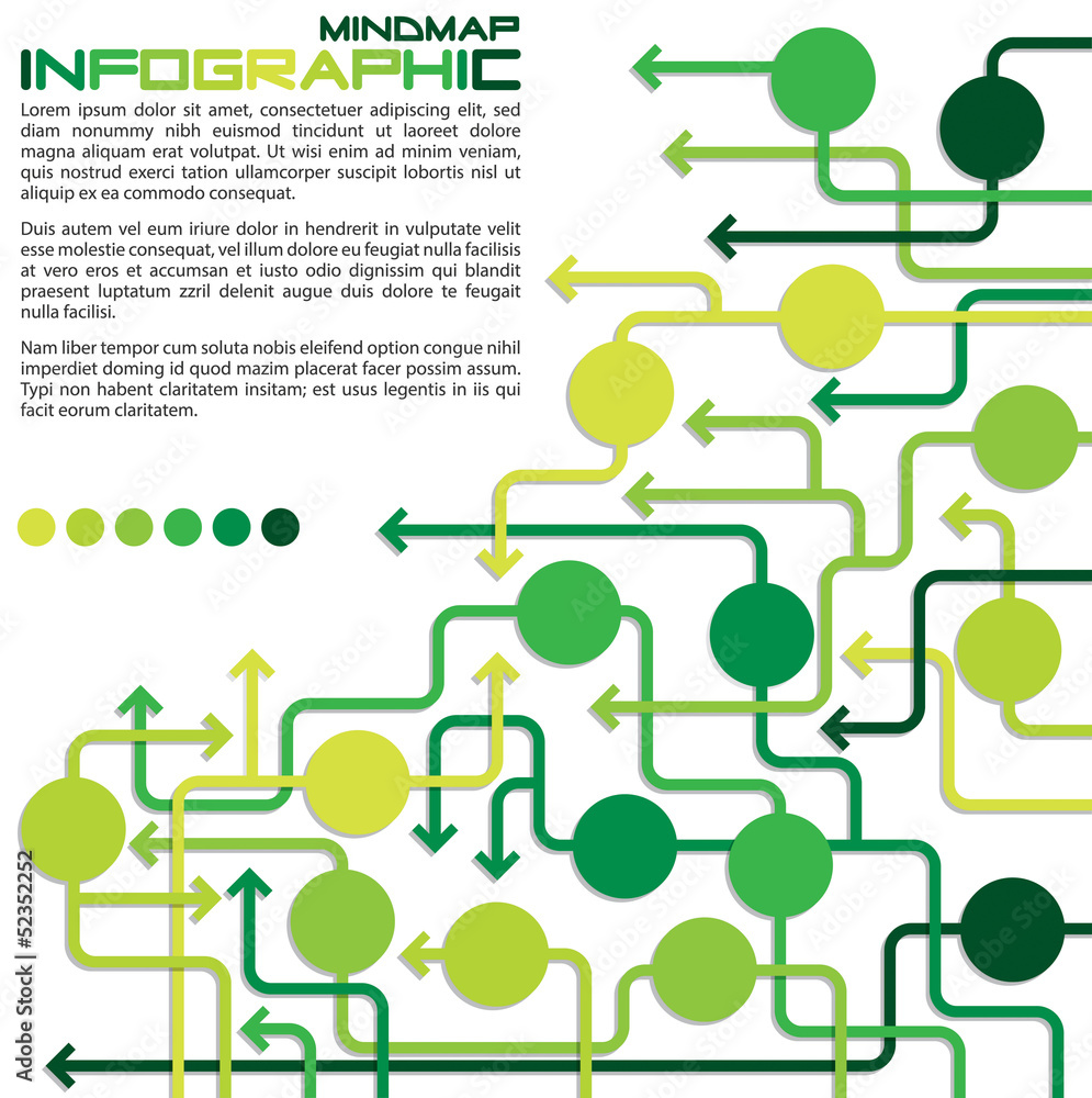 Maze of arrows info graphic/mindmap/flowchart. Stock Vector | Adobe Stock