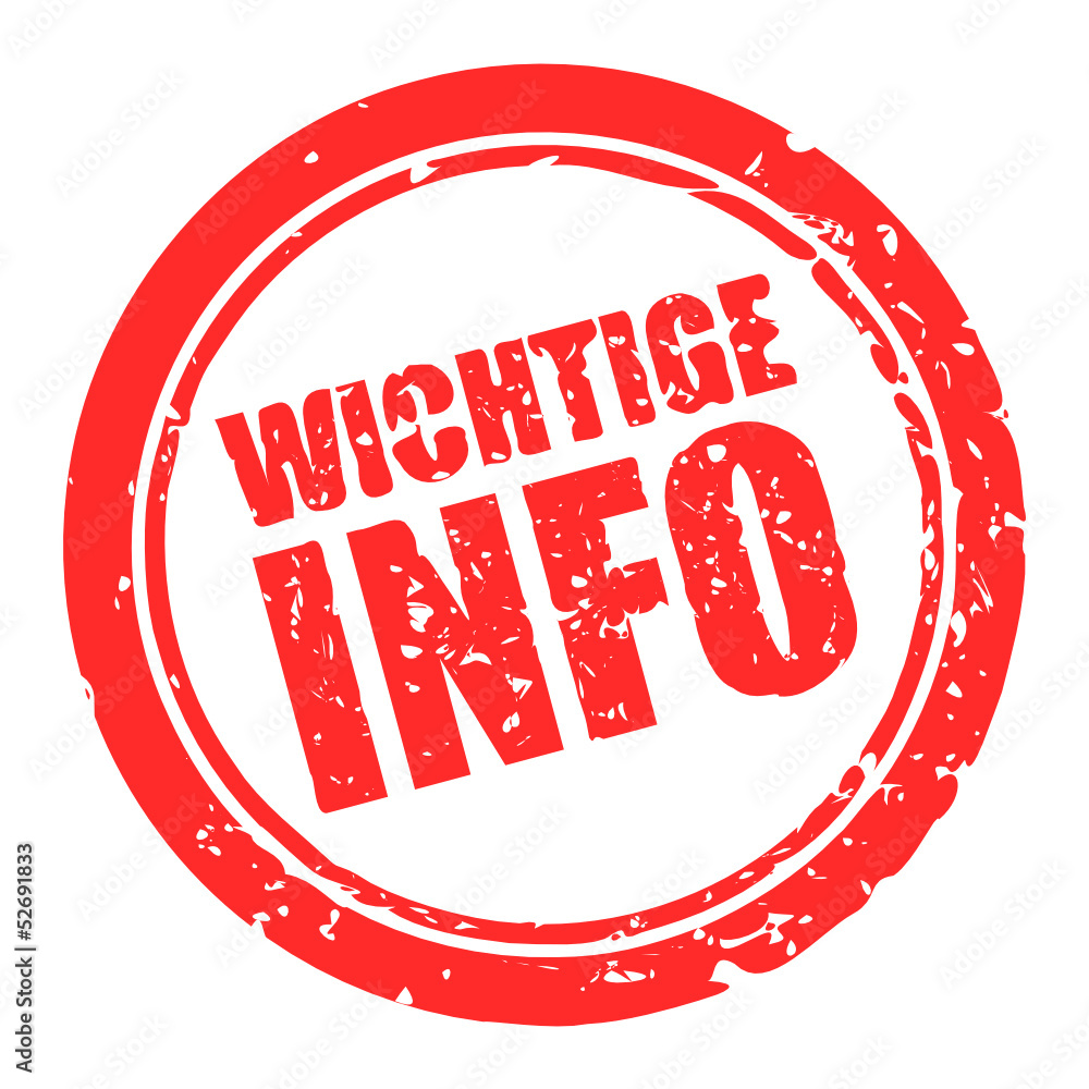 stempel rund wichtige info I Stock Vector | Adobe Stock