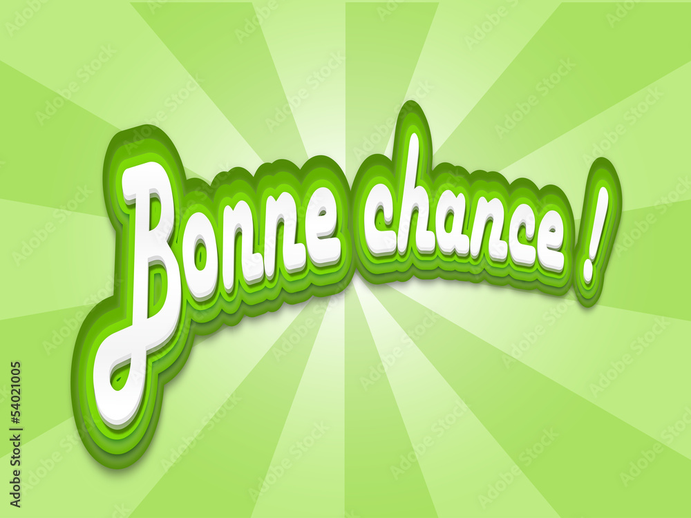 Carte BONNE CHANCE (succès réussite message félicitations voeux) Stock ...