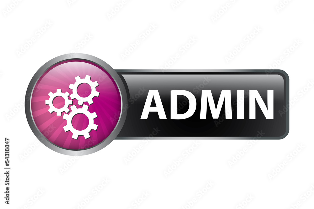 Admin - Button Stock Vector | Adobe Stock