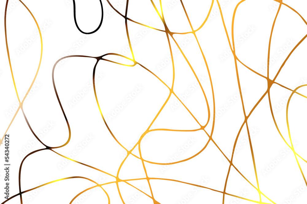 Goldene Striche Isoliert Auf Weissem Hintergrund... - Stock - GamesAgeddon