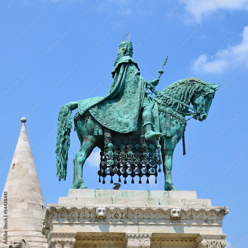 Stock-Foto „denkmal heiliger stephan in budapest“ | Adobe Stock