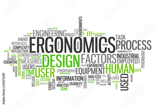 Word Cloud "Ergonomics" Stock Illustration | Adobe Stock