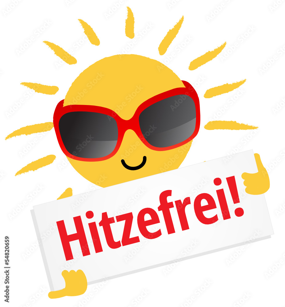 Stock-Vektorgrafik „Hitzefrei“ | Adobe Stock