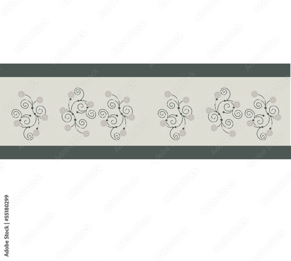 Image vectorielle Stock frise tapisserie arabesque | Adobe Stock