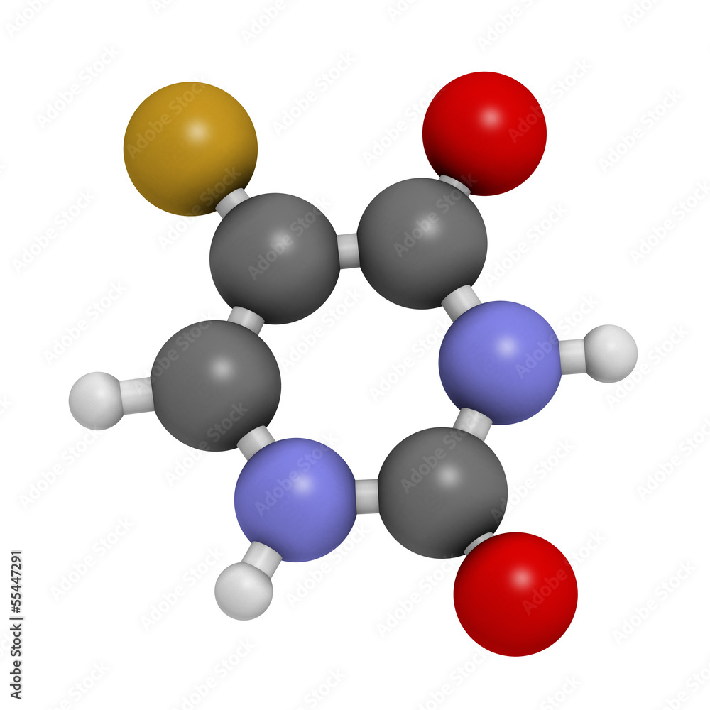 Fluorouracil (5-FU, FU) cancer chemotherapy drug Stock Illustration ...